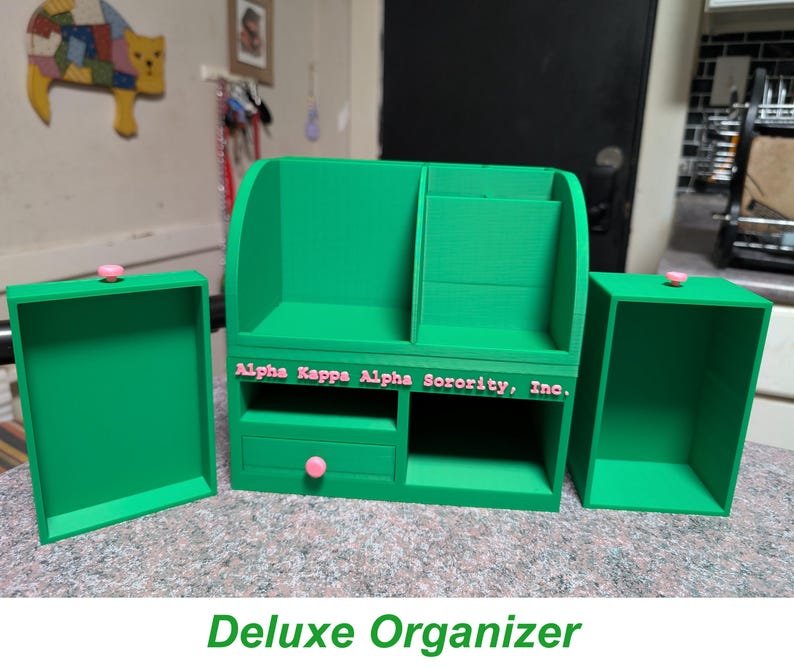 Alpha Kappa Alpha Desk Organizer, AKA Sorority Dorm Decor - Etsy