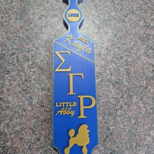 Custom 3D Printed SGRHO Sorority Paddle – Big Little Gift - Etsy