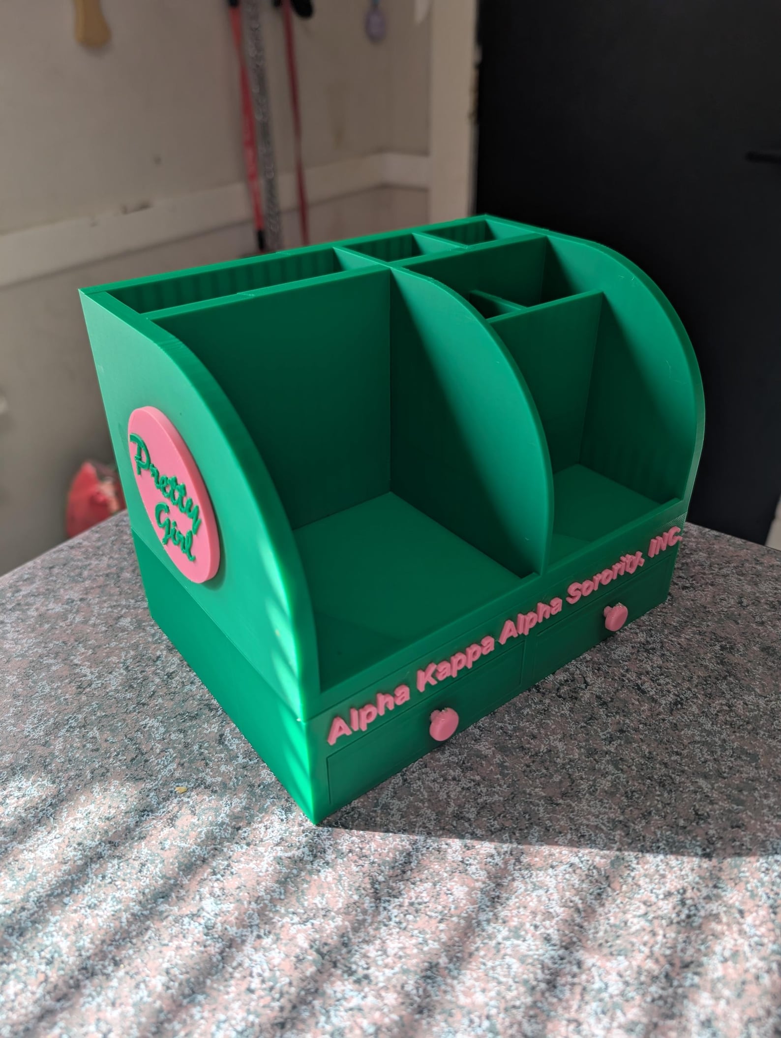 Alpha Kappa Alpha Desk Organizer, AKA Sorority Dorm Decor - Etsy