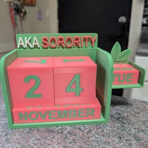 3d Print Block Calendar Ivy Themed Desktop Perpetual Calendar for AKA ...