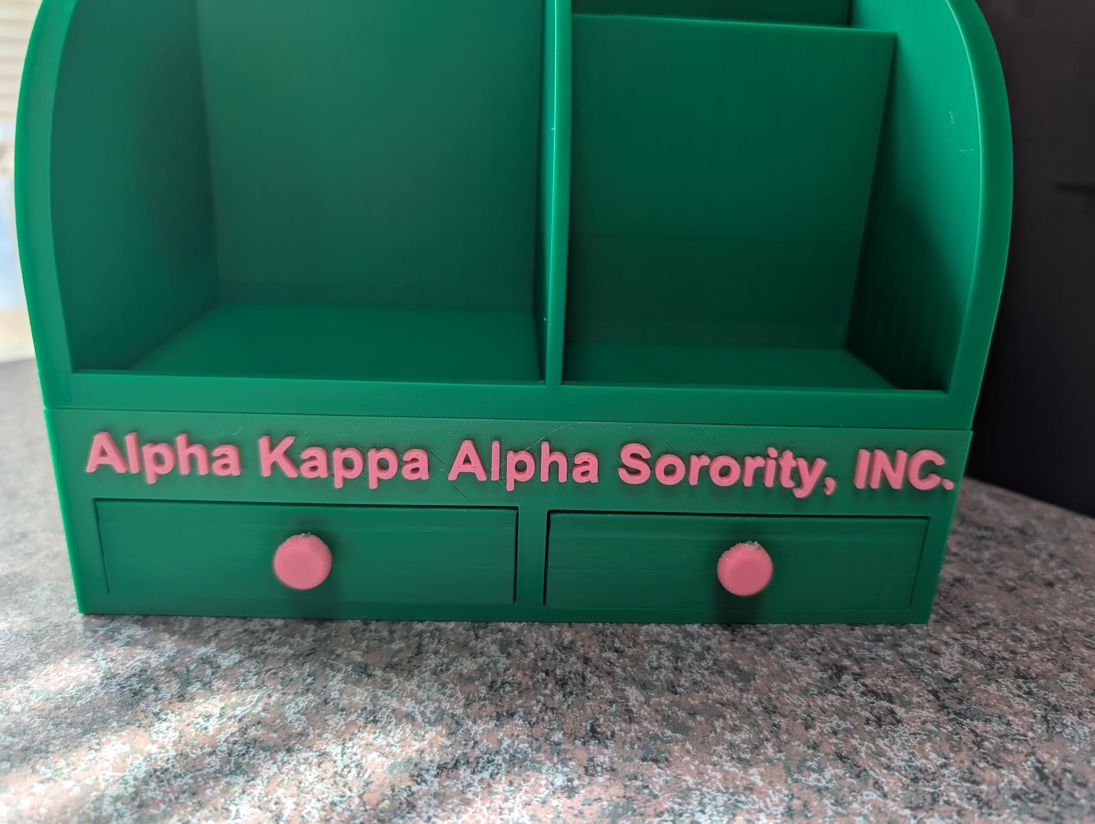 Alpha Kappa Alpha Desk Organizer, AKA Sorority Dorm Decor - Etsy