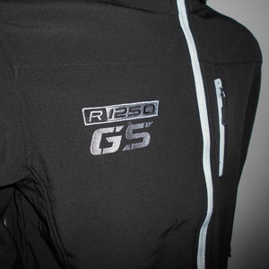 Logos Embroidered BMW Motorrad R1250GS on Softshell Veste Jacket ...