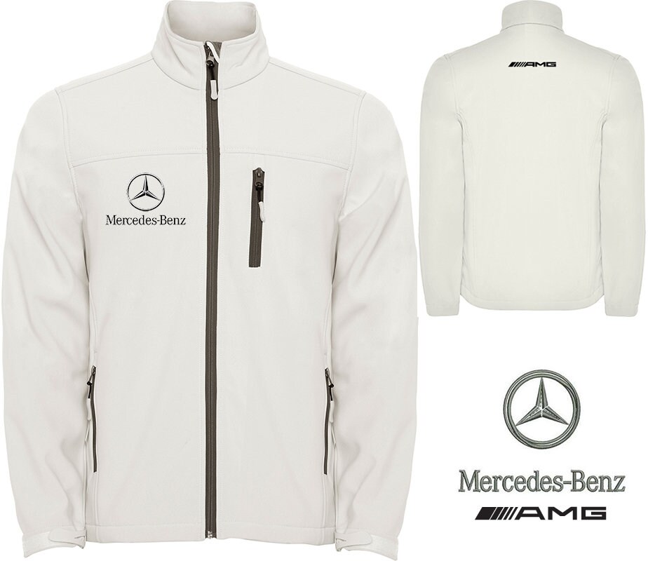 Logos Embroidered Mercedes AMG on Softshell Veste Jacket Blouson ...