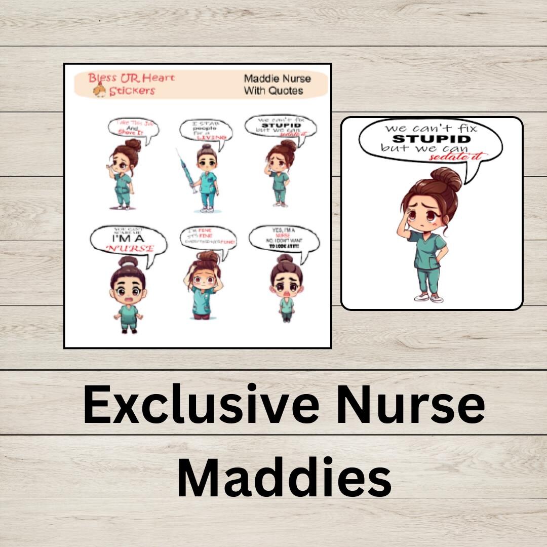 Nurse Maddie/ Icons/deco/planner Stickers - Etsy