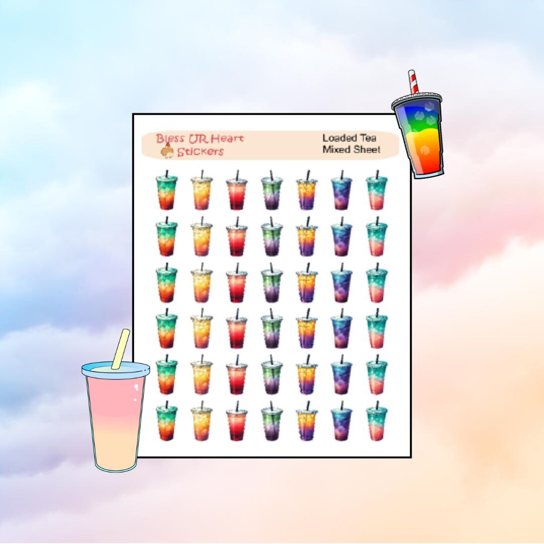 Loaded Tea/ Icon/planner Stickers - Etsy
