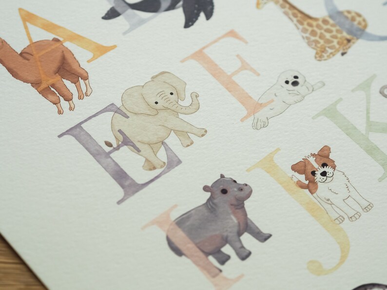 FRENCH ANIMAL ALPHABET, Children's Image, ABC Images, Nursery Children ...