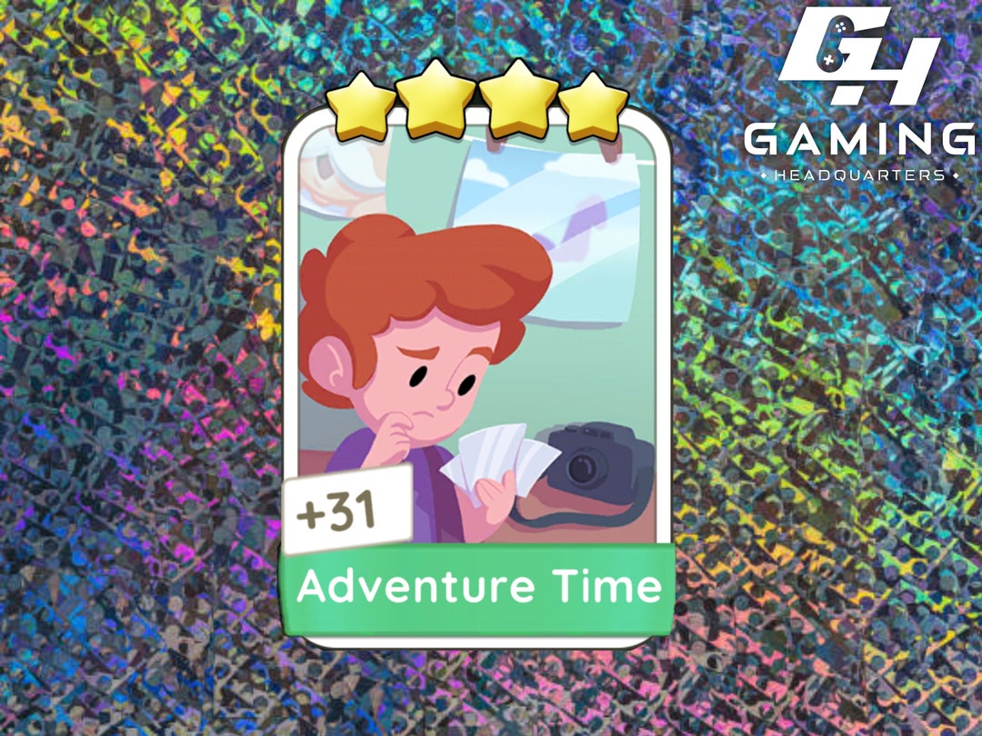 Monopoly Go 4 Star Sticker Adventure Time READ - Etsy