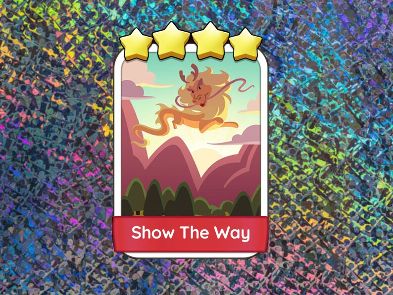 Monopoly Go 4 Star Sticker Show the Way READ DESCRIPTION - Etsy