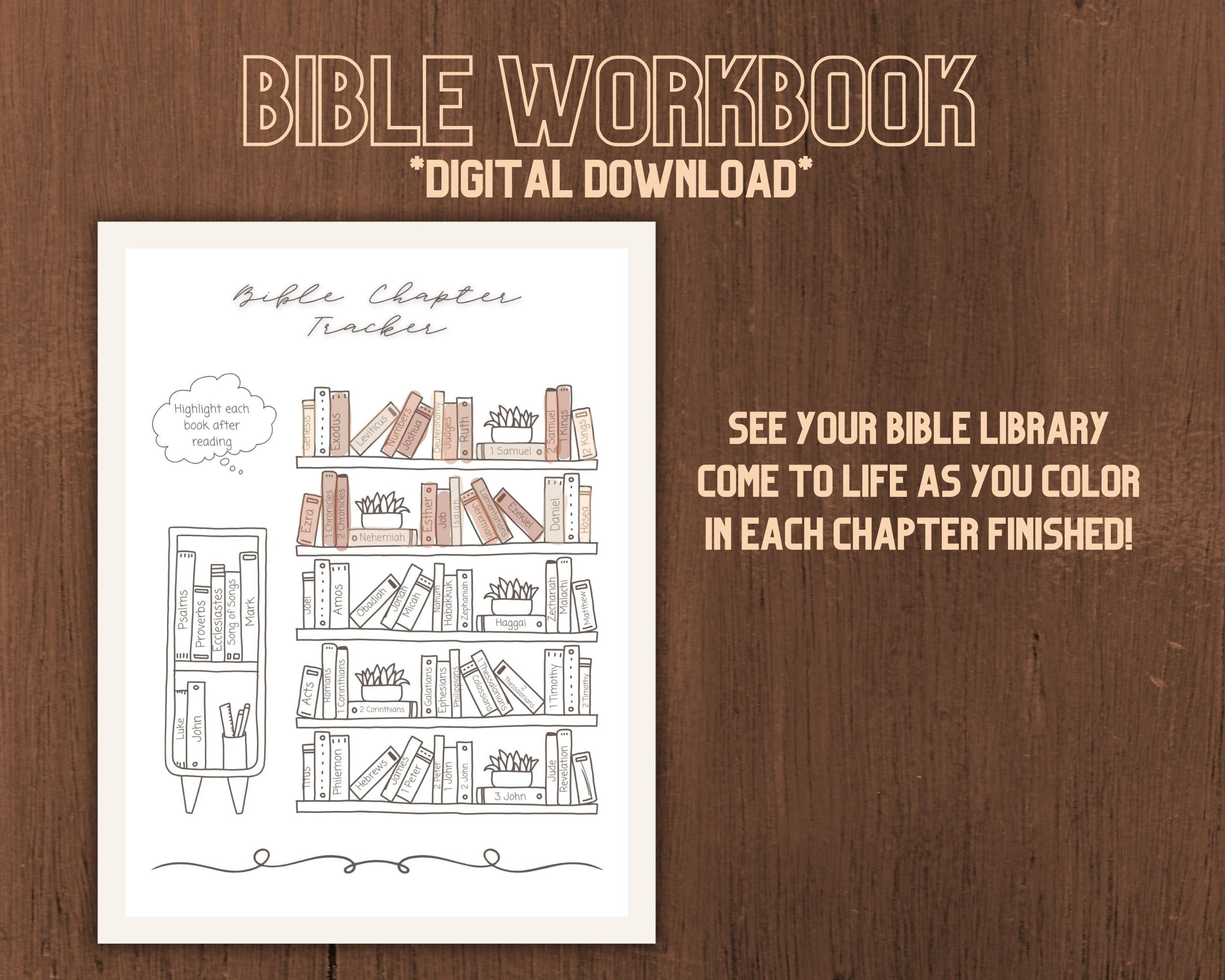 Bible Workbook PDF, Christian Aesthetic Notebook, Digital Download ...