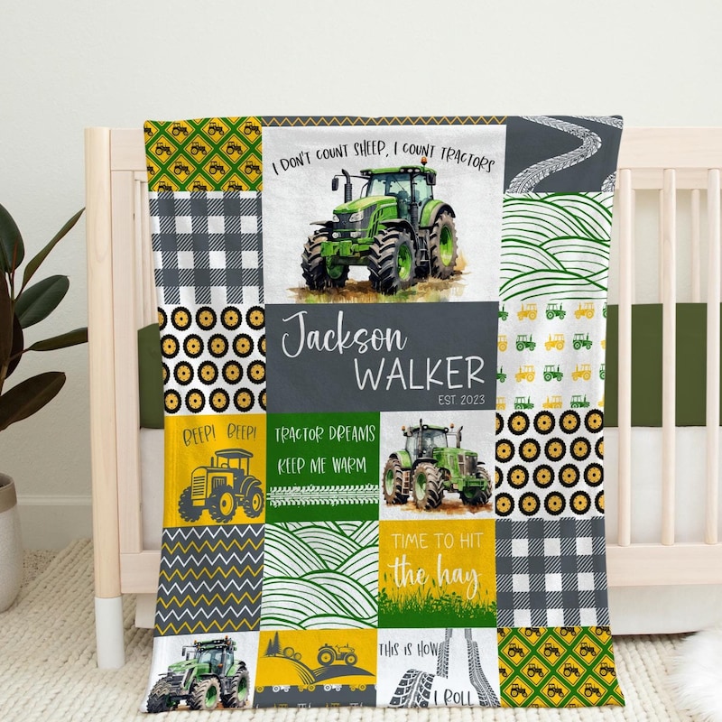 Tractor Blanket - Etsy