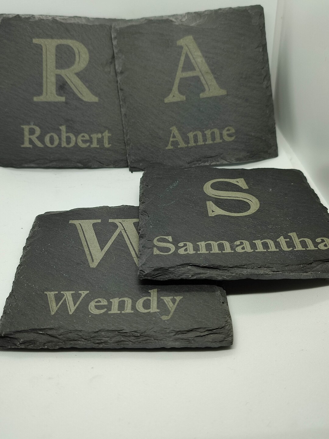 Personalized Name Coasters, Custom Drink Coasters, Housewarming Gift ...
