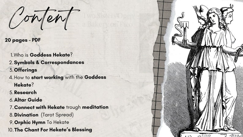 Hekate Grimoire Printable, A Beginners Guide to Working With the ...