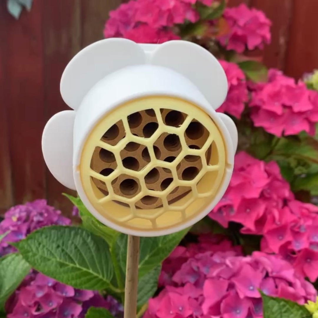 Sustainable Bee & Butterfly Habitat Recycled Plastic Pollinator Shelter ...