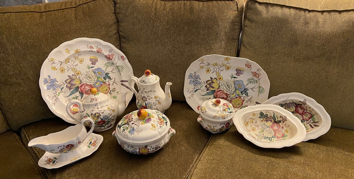 Vintage Copeland Spode China, Gainsborough Pattern, Full Dinnerware ...