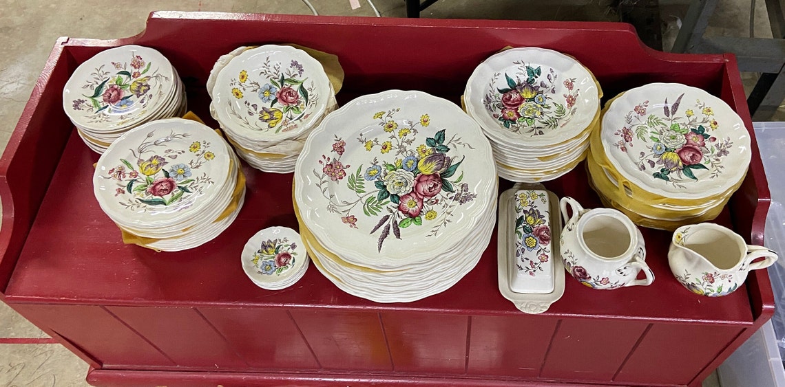 Vintage Copeland Spode China, Gainsborough Pattern, Full Dinnerware Service Setting for 12 - Etsy