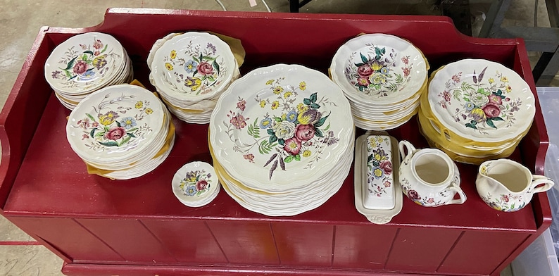 Vintage Copeland Spode China, Gainsborough Pattern, Full Dinnerware Service Setting for 12 - Etsy