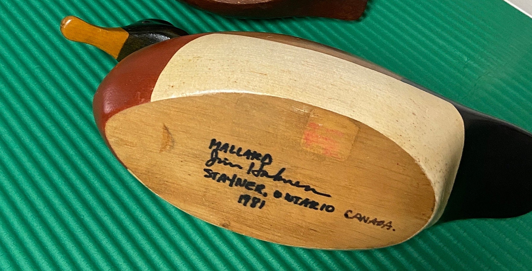 Jim Harkness 1981 Signed Mallard Duck Decoy - Etsy Canada