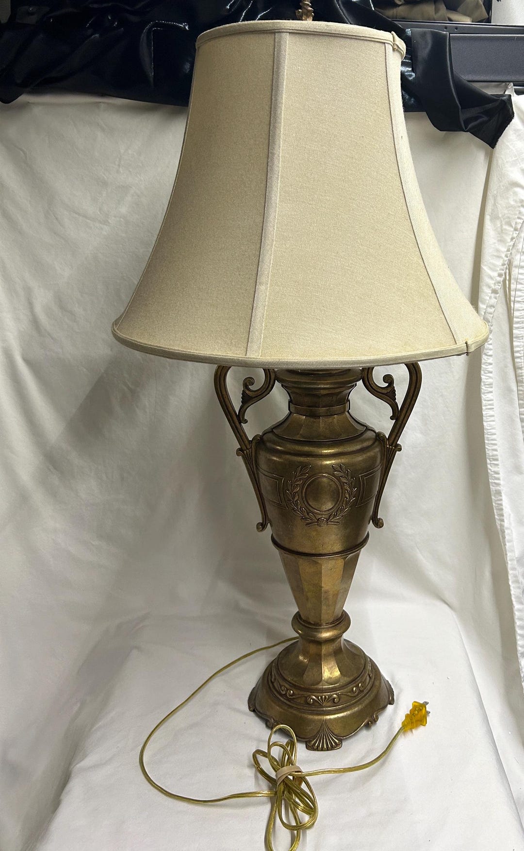 Vintage Rococo-style 32" Royal Design Lamp With Gold Adornments - Etsy