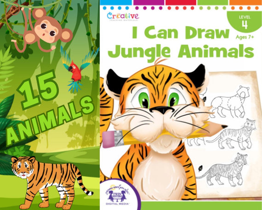 I Can Draw Jungle Animals - Etsy