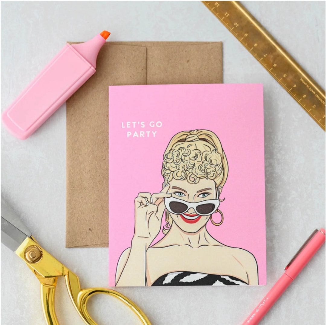 Let's Go Party Card Pop Culture Card Birthday Card - Etsy