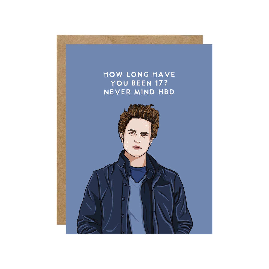 Edward Card Pop Culture Card Birthday Card - Etsy