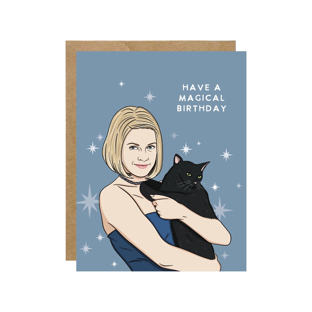 Magical Birthday Sabrina Card Pop Culture Card Birthday Card - Etsy