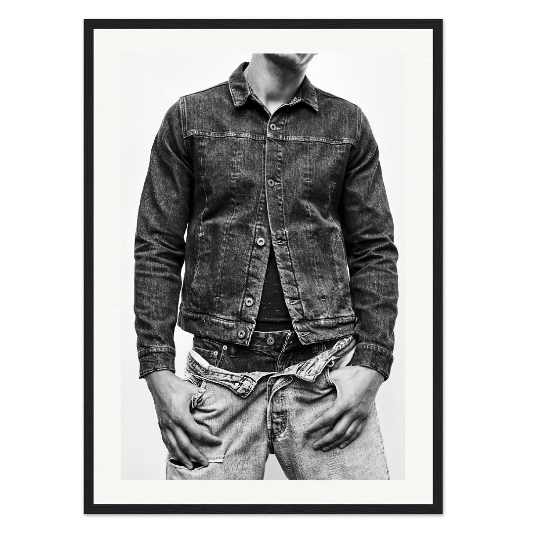 Triple Denim Wall Art - Fashion Photography Home Decor - Perfect Gift ...
