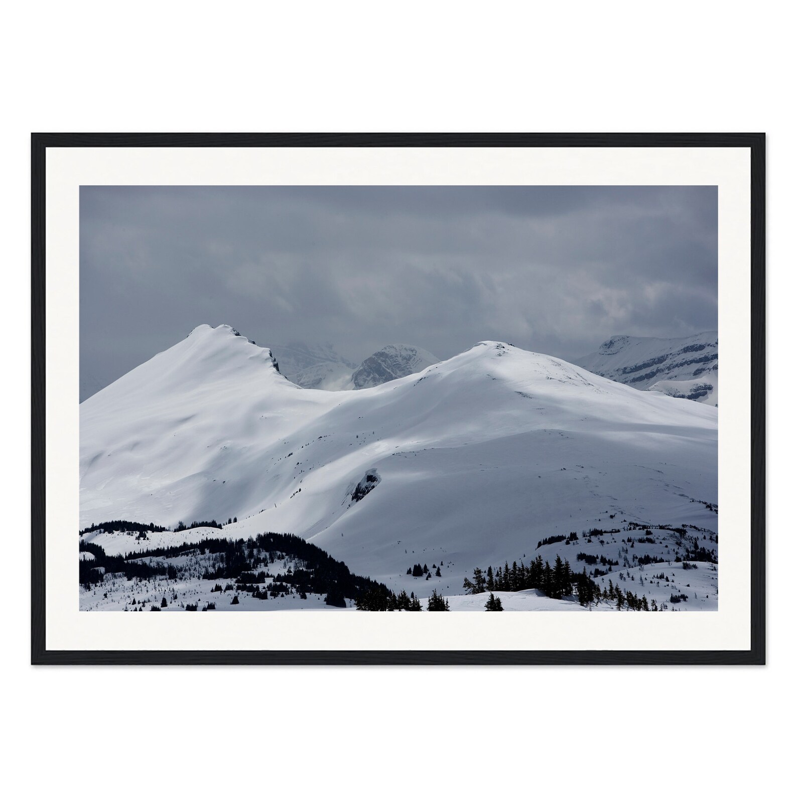Canadian Rockies Landscape Photo - Mountain Wall Art, Snowy Mountain ...