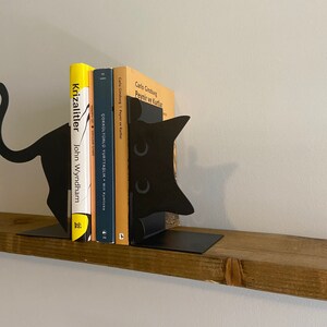 Cat Metal Bookends, Cute Cat Metal Bookends, Cat Bookends, Bookends for ...