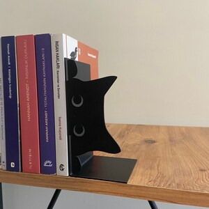 Cat Metal Bookends, Cute Cat Metal Bookends, Cat Bookends, Bookends for ...