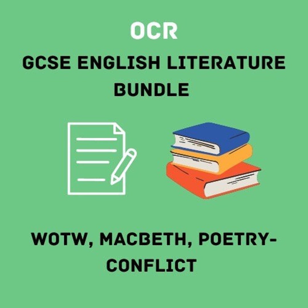 GCSE OCR English Literature Bundle - Etsy