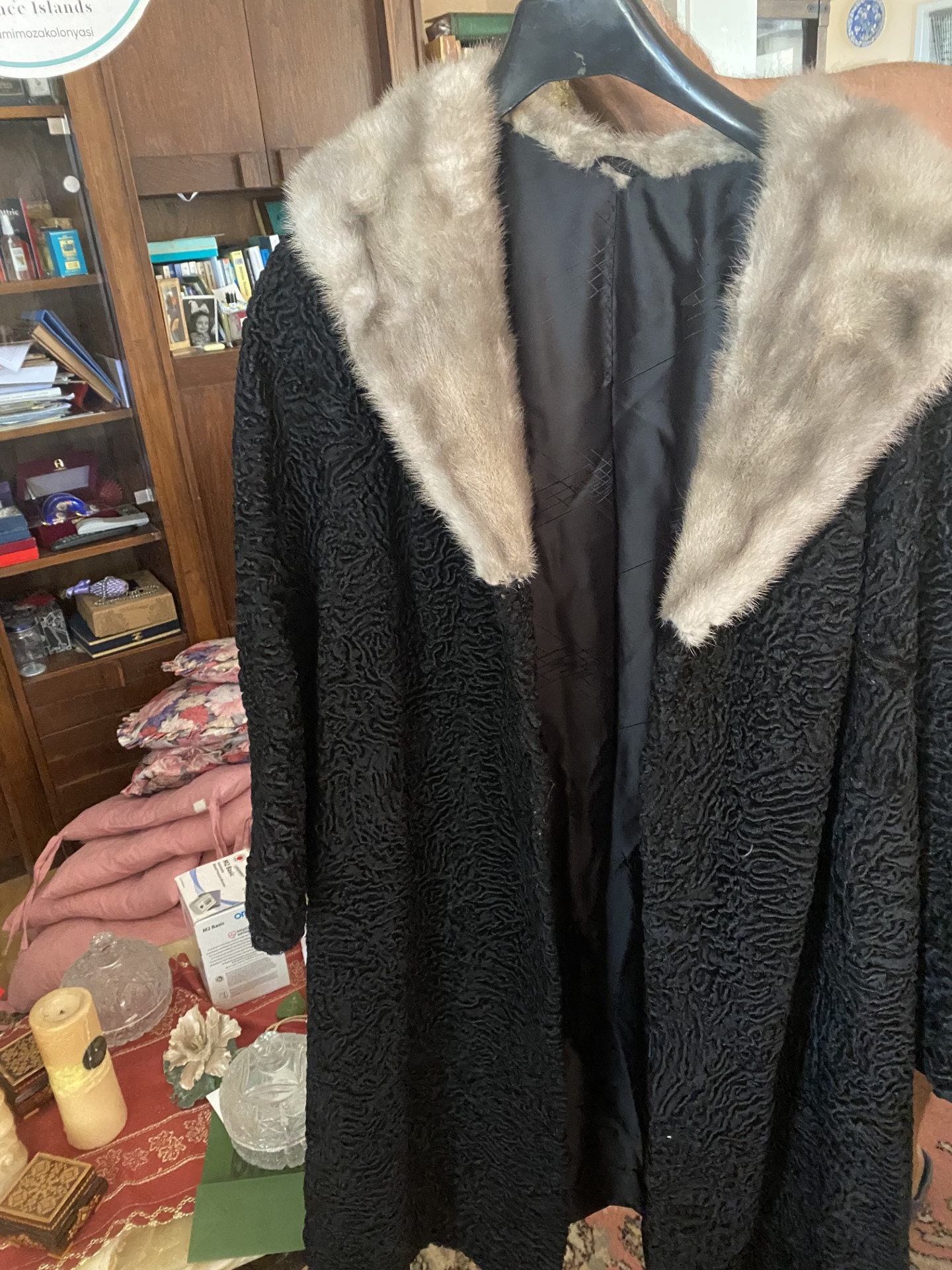 Women's Vintage Fur Collar Coat - Etsy