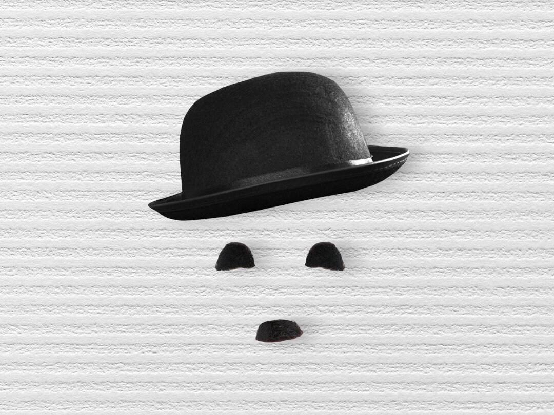 Stylish, Quality, Felt Black Color Charlie Chaplin Party Hat, Black ...