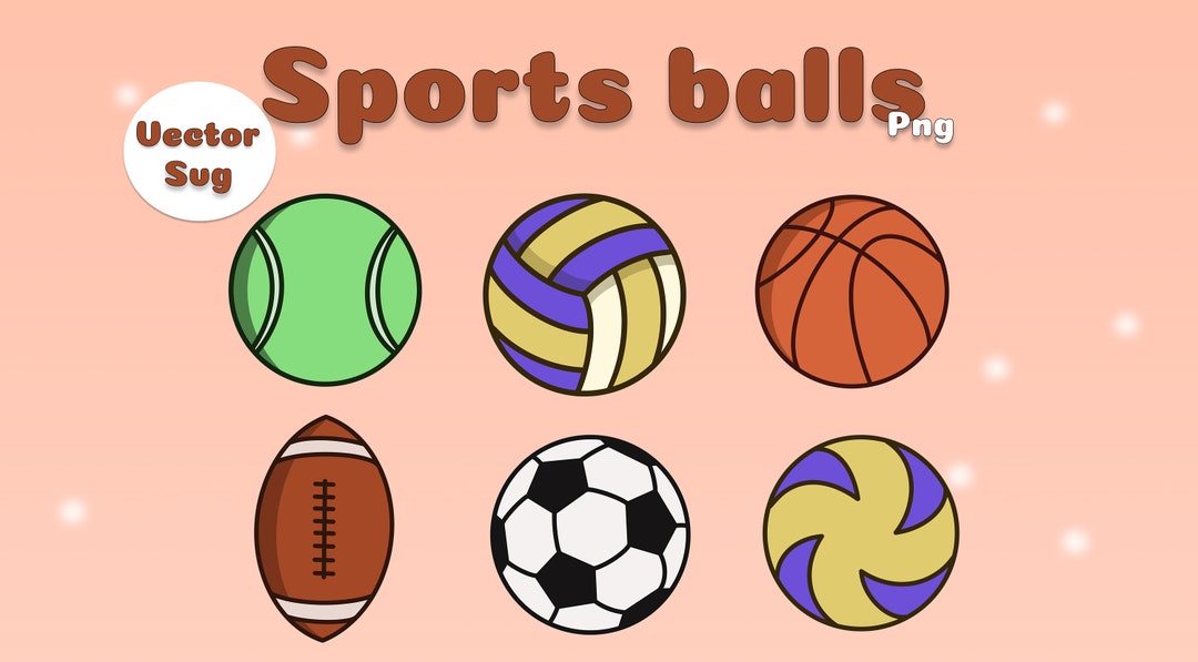 Sports Balls Png Svg Vector Volleyball Basketball Soccer Football ...