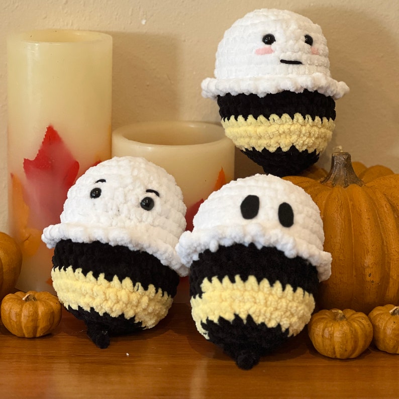 Boo-bee Crochet Halloween Bee - Etsy