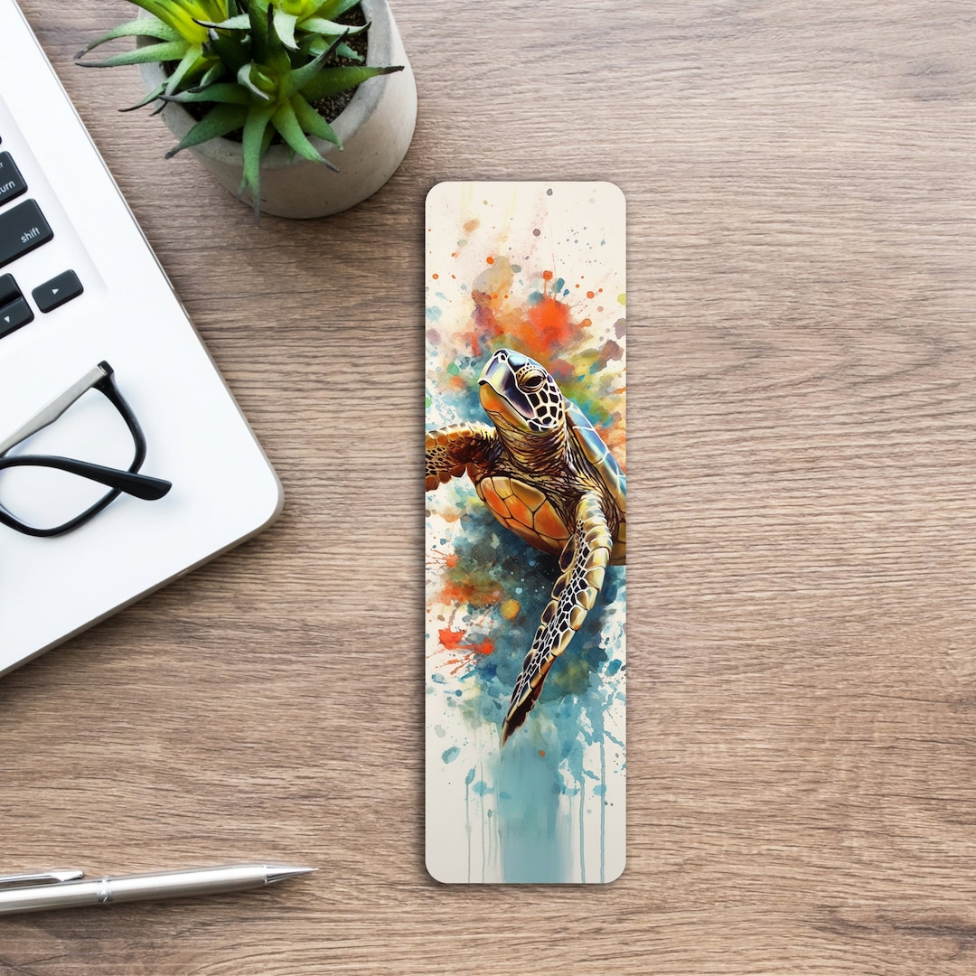 Turtle Bookmark Sea Turtle Bookmark Gift for Turtle Lover - Etsy