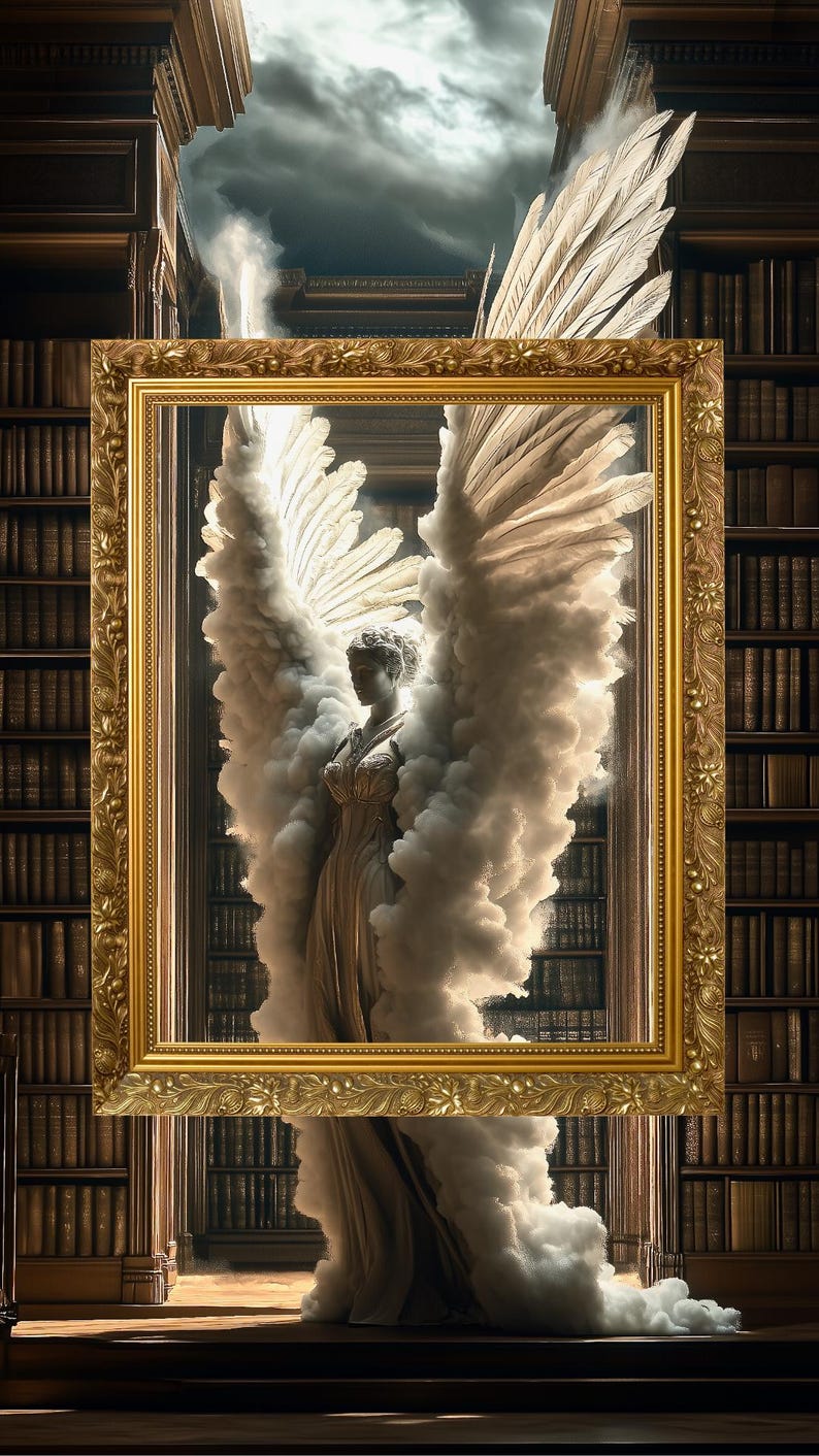 A3 Guardian Angel Library Wall Art 300 DPI Classical Printable - Etsy