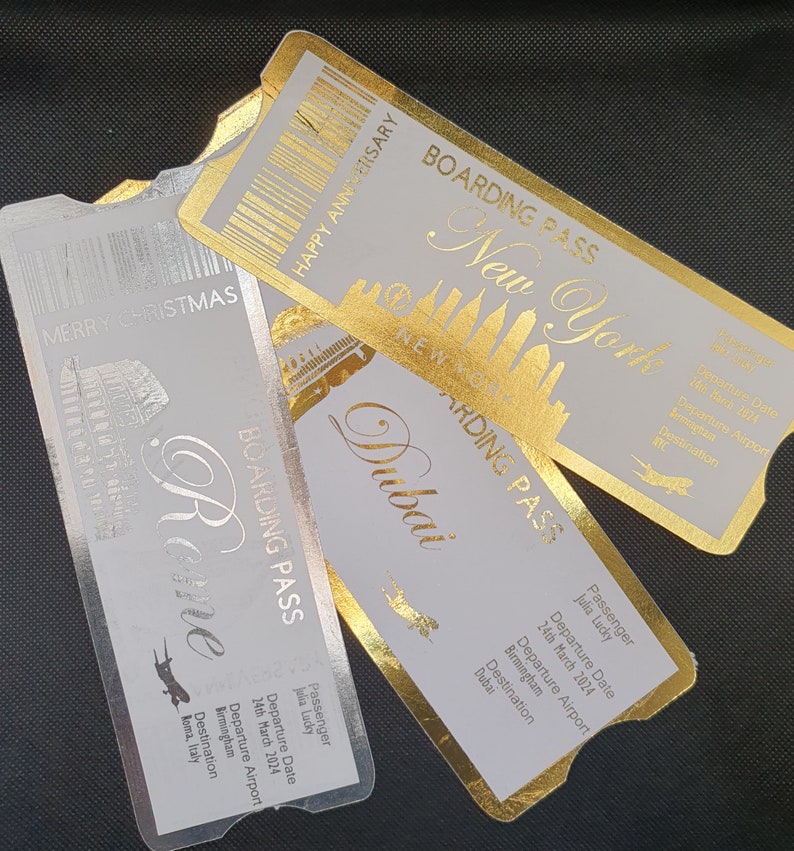 Surprise Boarding Pass Gift Ticket Voucher - Etsy