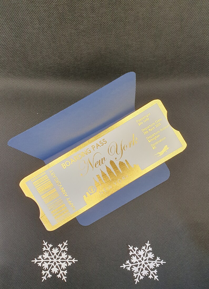 Surprise Boarding Pass Gift Ticket Voucher - Etsy