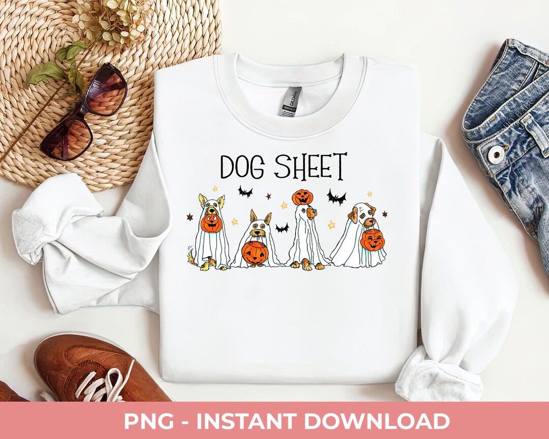 Halloween Dog Sheet PNG File Ghost Dog Png Dog Lover Png - Etsy