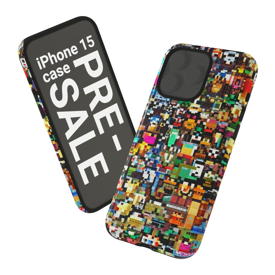 Gaming Icons 8-bit Collage Created by AI iPhone 15 Presale: - Etsy