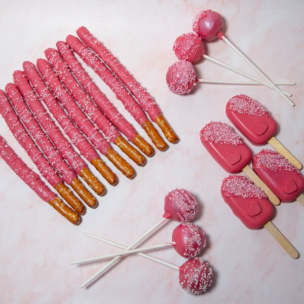 Hot Pink Cake Pops - Etsy