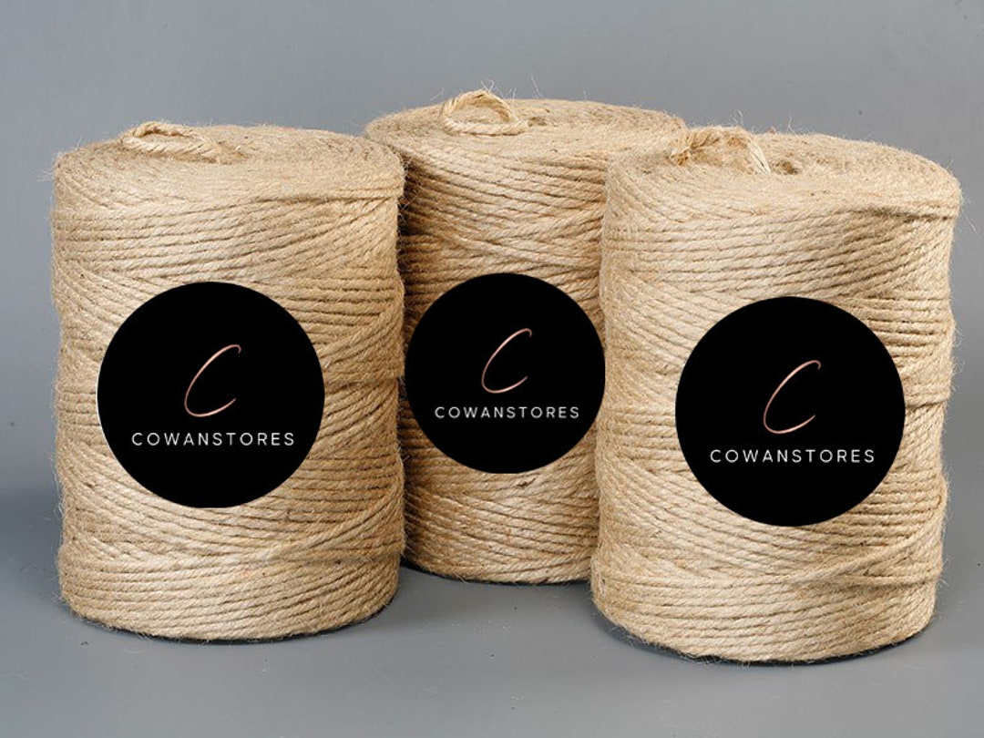 Natural Jute Twine String 3mm Thick Strong Natural Jute Rope Roll ...
