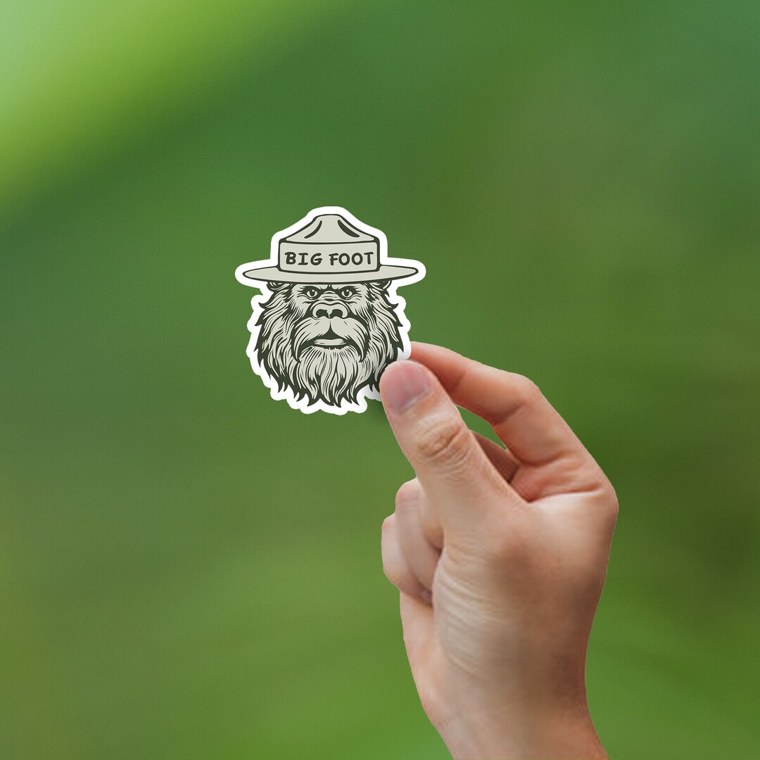 Decal: Big Foot Ranger - PNW Sasquatch - Park Ranger - Etsy