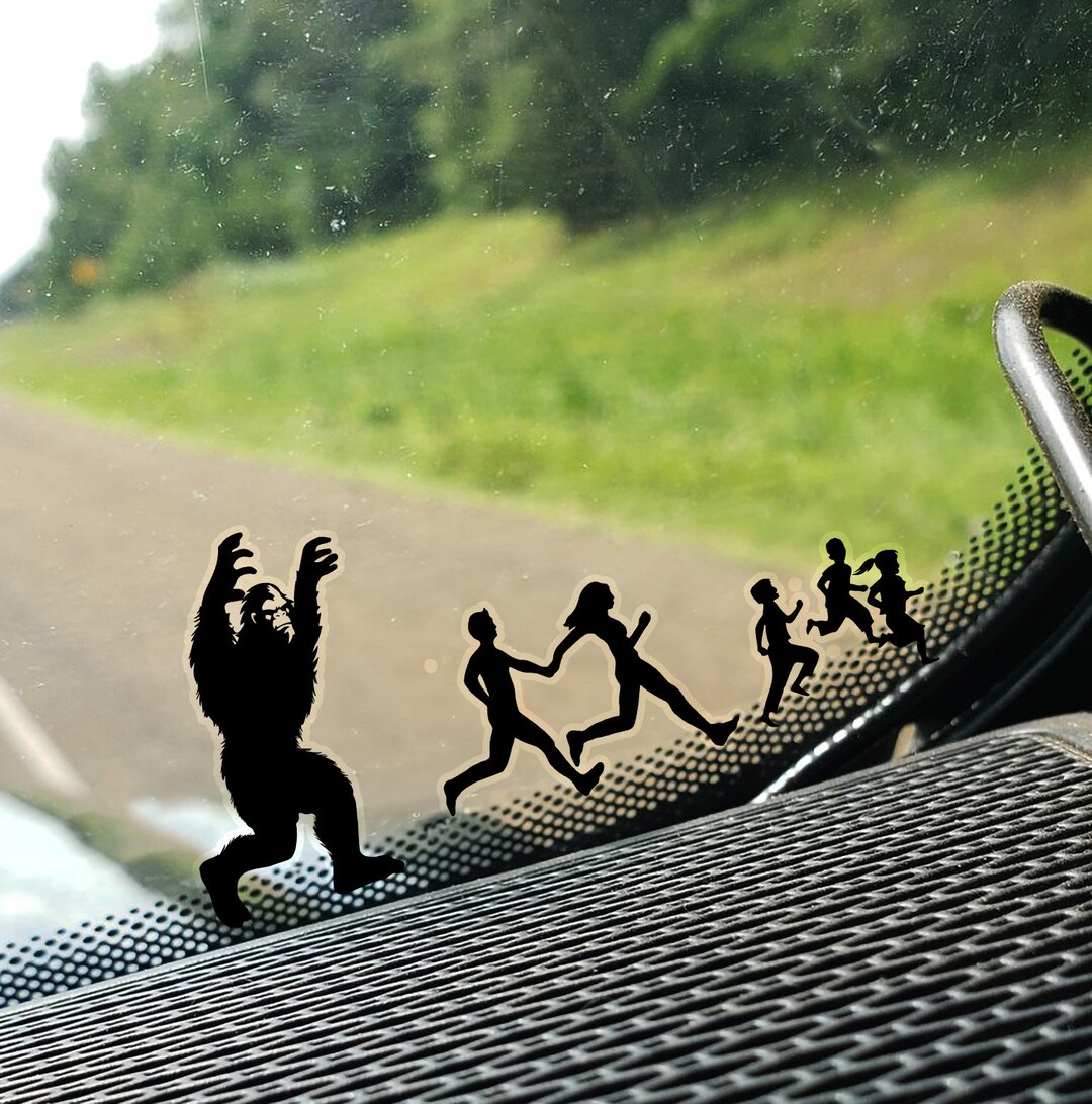 Window Decal: Family Stay on Run Bigfoot - Don't Be Afraid - Easter Egg ...