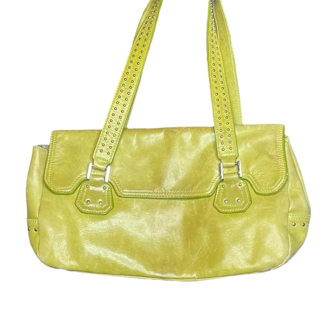Vintage Franco Sarto Green Leather Purse - Etsy