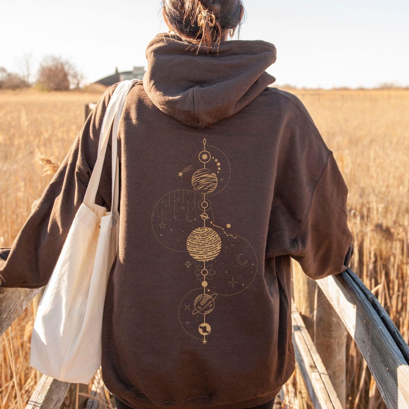 Celestial Planets Hoodie - Etsy