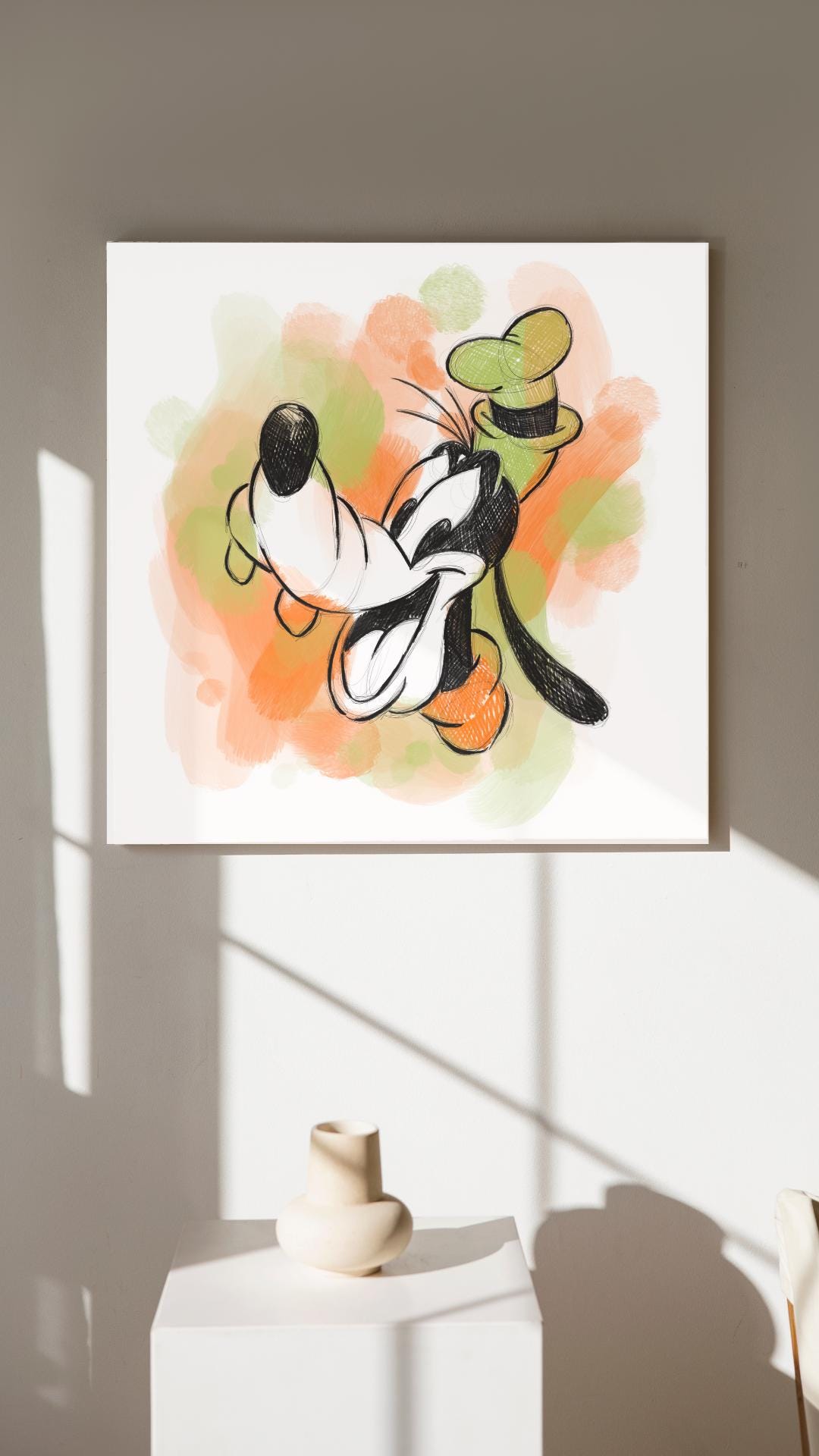 Goofy | Character | Disney | Altered Design | Sketch | Coloured - Etsy