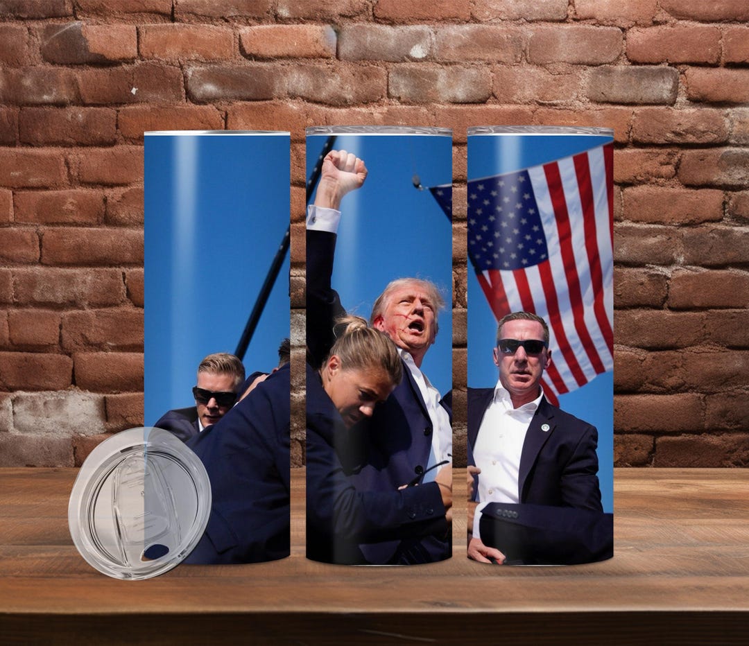 President Trump Iconic Fist Pump 20oz Tumbler - Etsy
