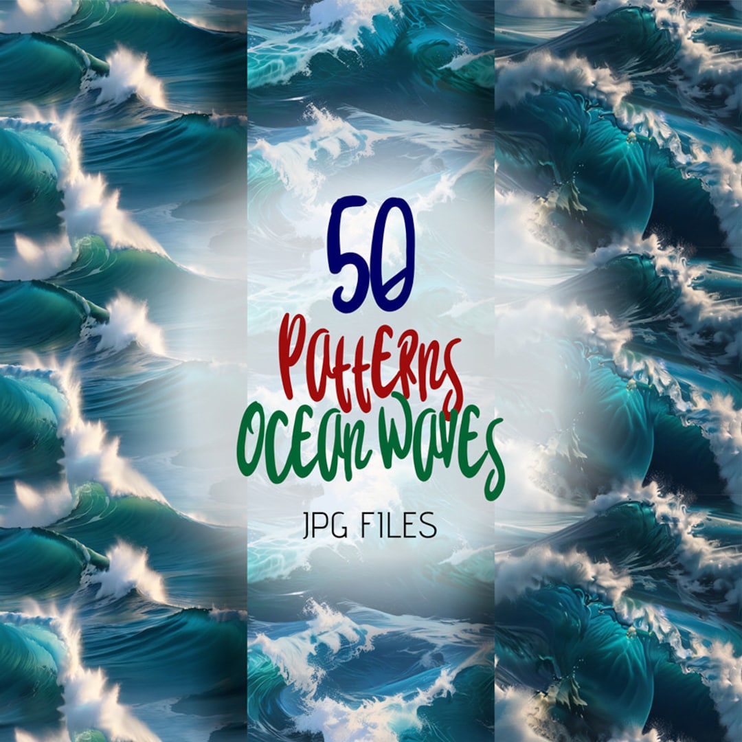 50 Graphic Ocean Waves Patterns Ornamental Beautiful Smooth Wave Modern ...